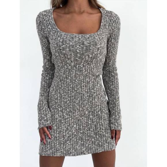 Rumored | Dresses | New Rumored Alpine Mini Dress In Granite | Poshmark